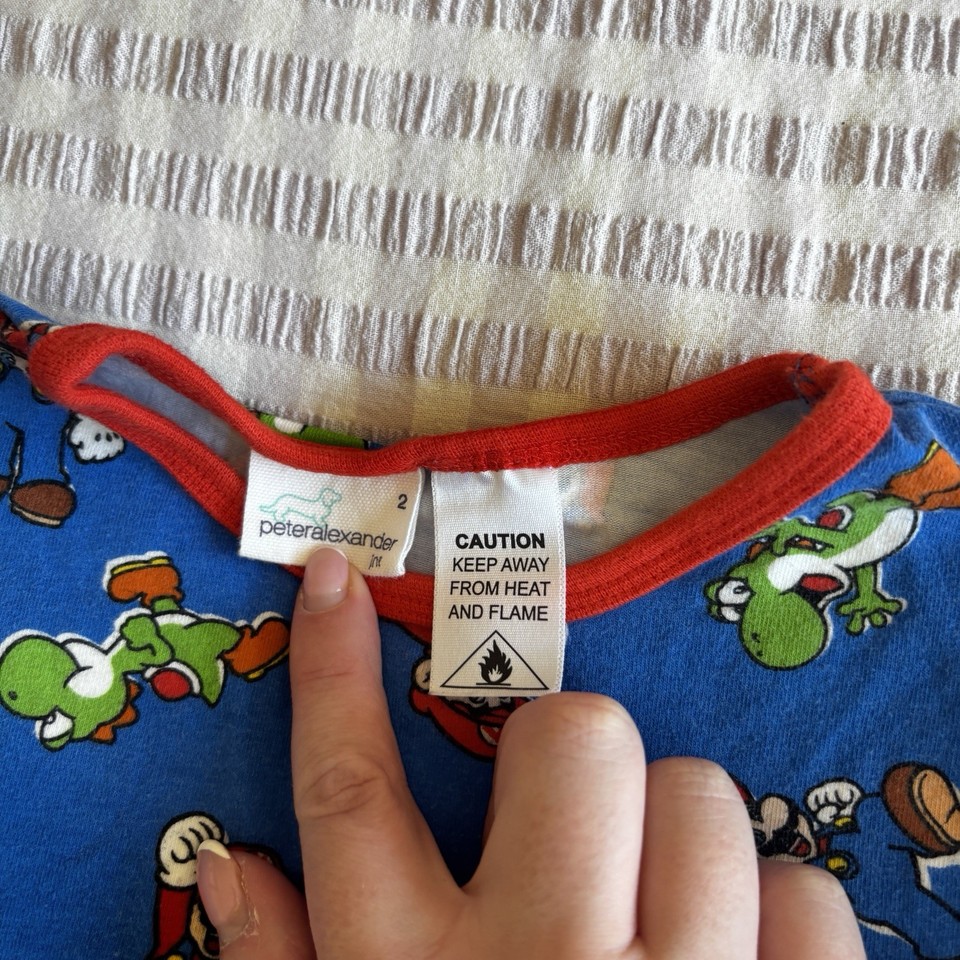 Peter Alexander Pj’s Size 2, Mario Brothers Pajamas 2 Piece Set | eBay ...