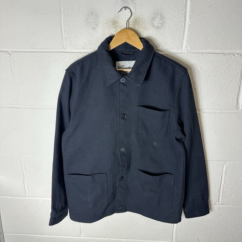 The Stronghold Jacket Mens Medium Blue Navy Oi Polloi Overshirt Chore ...