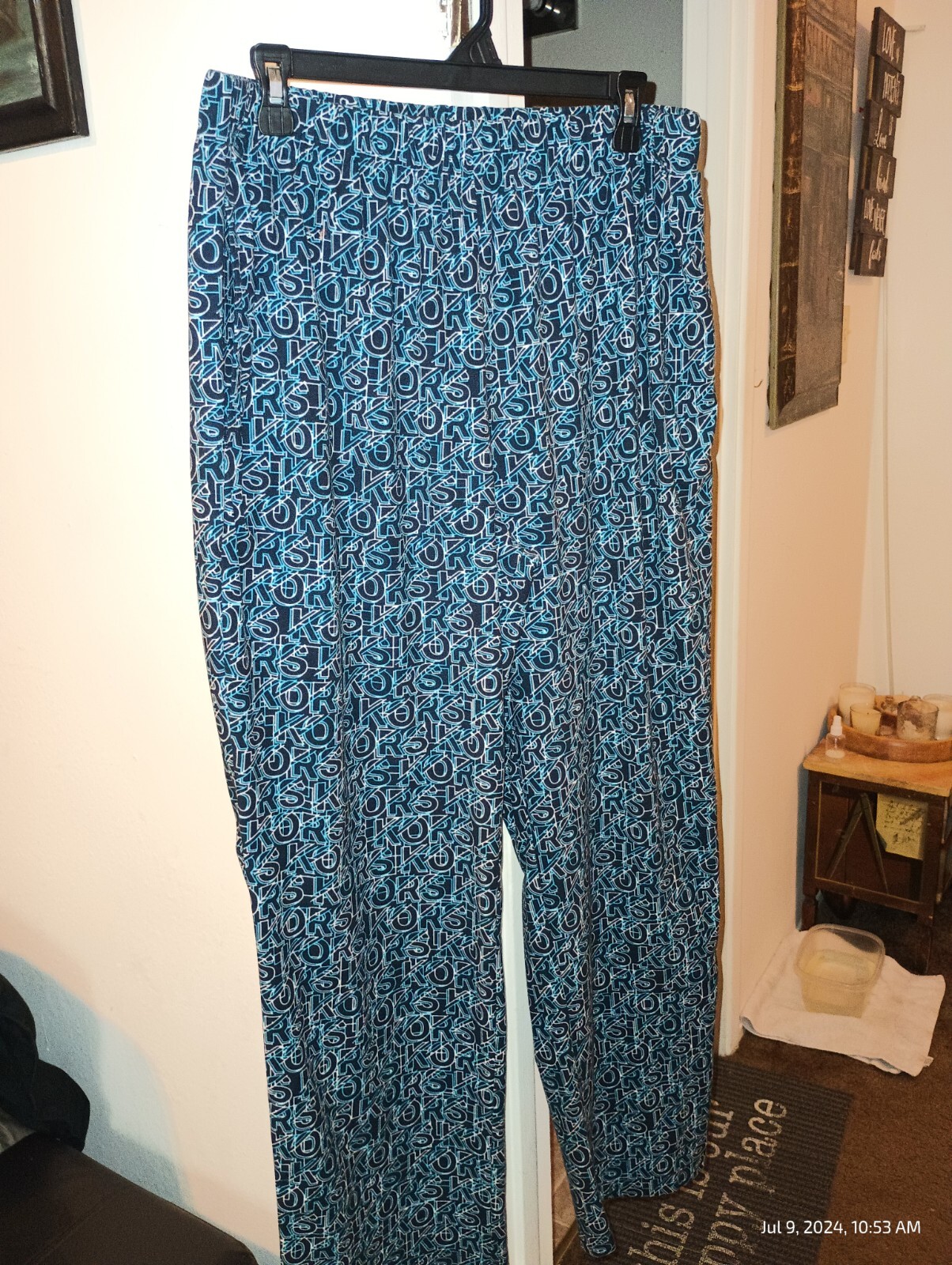 Michael Kors Mens MK Logo Midnight Blue Soft Loungewe… - Gem