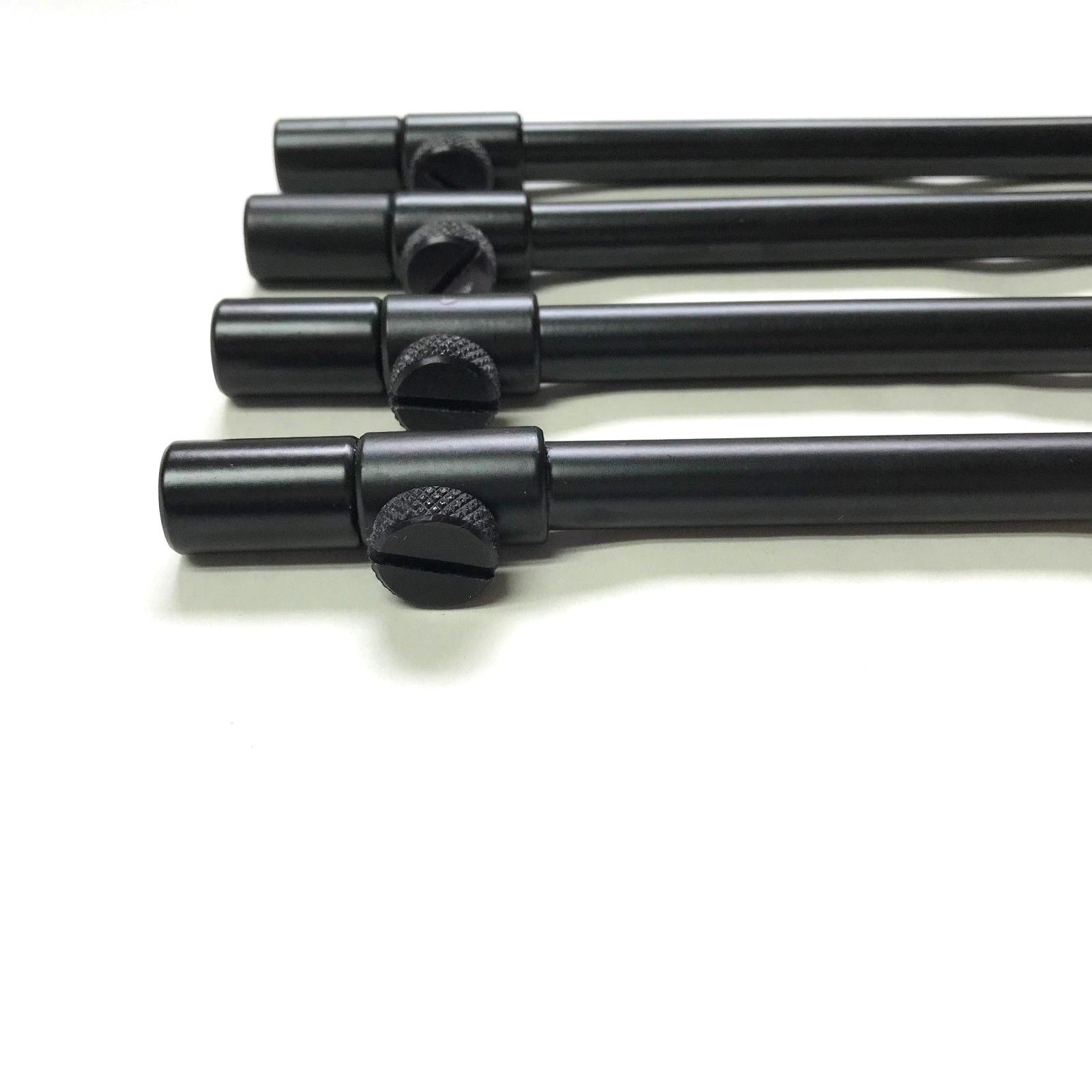 4 x 30-50cm Black Carp Coarse Aluminium BankSticks Bank Sticks Fishing ...