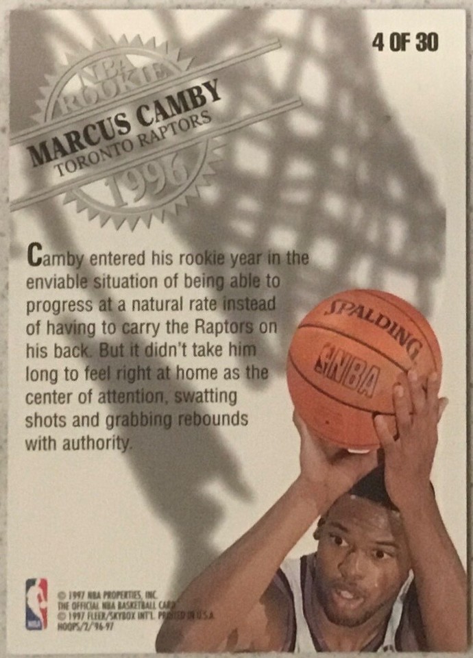 1996 NBA Hoops GOLD #4 Marcus Camby ROOKIE / FREE SHIP | eBay