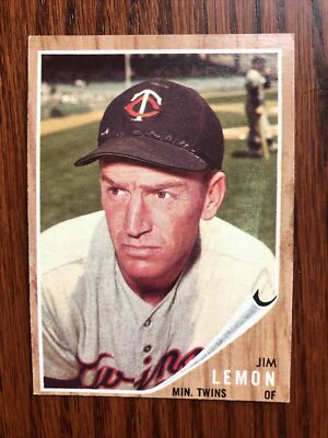 1962 Topps #510 Jim Lemon Minnesota Twins | eBay