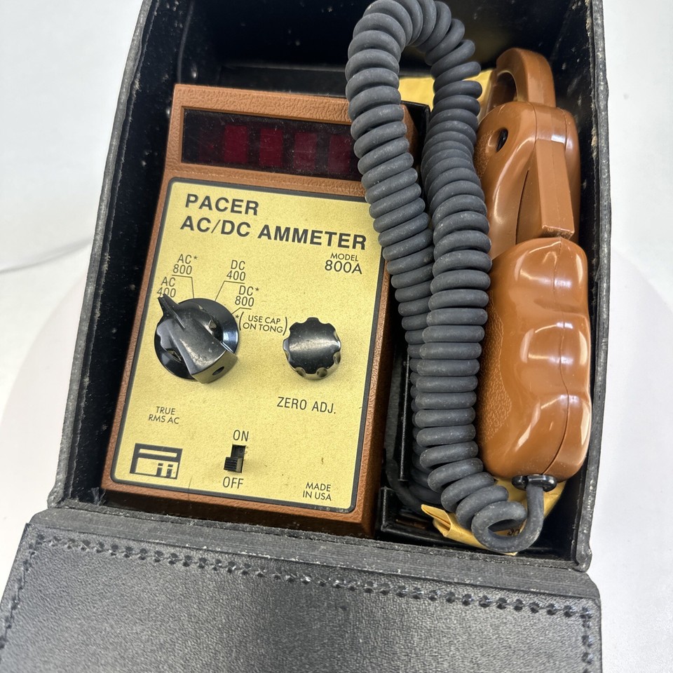 Vintage Pacer Industries 800A Clamp-On AC DC Ammeter | eBay