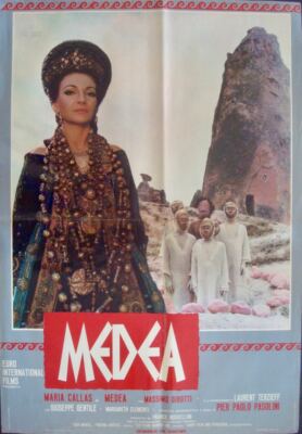 MEDEA Italian 1F movie poster A PIER PAOLO PASOLINI MARIA CALLAS 1969 ...