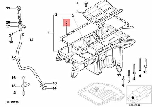 Genuine BMW E53 SUV Engine Oil Pan Gasket OEM 11137500260 | eBay