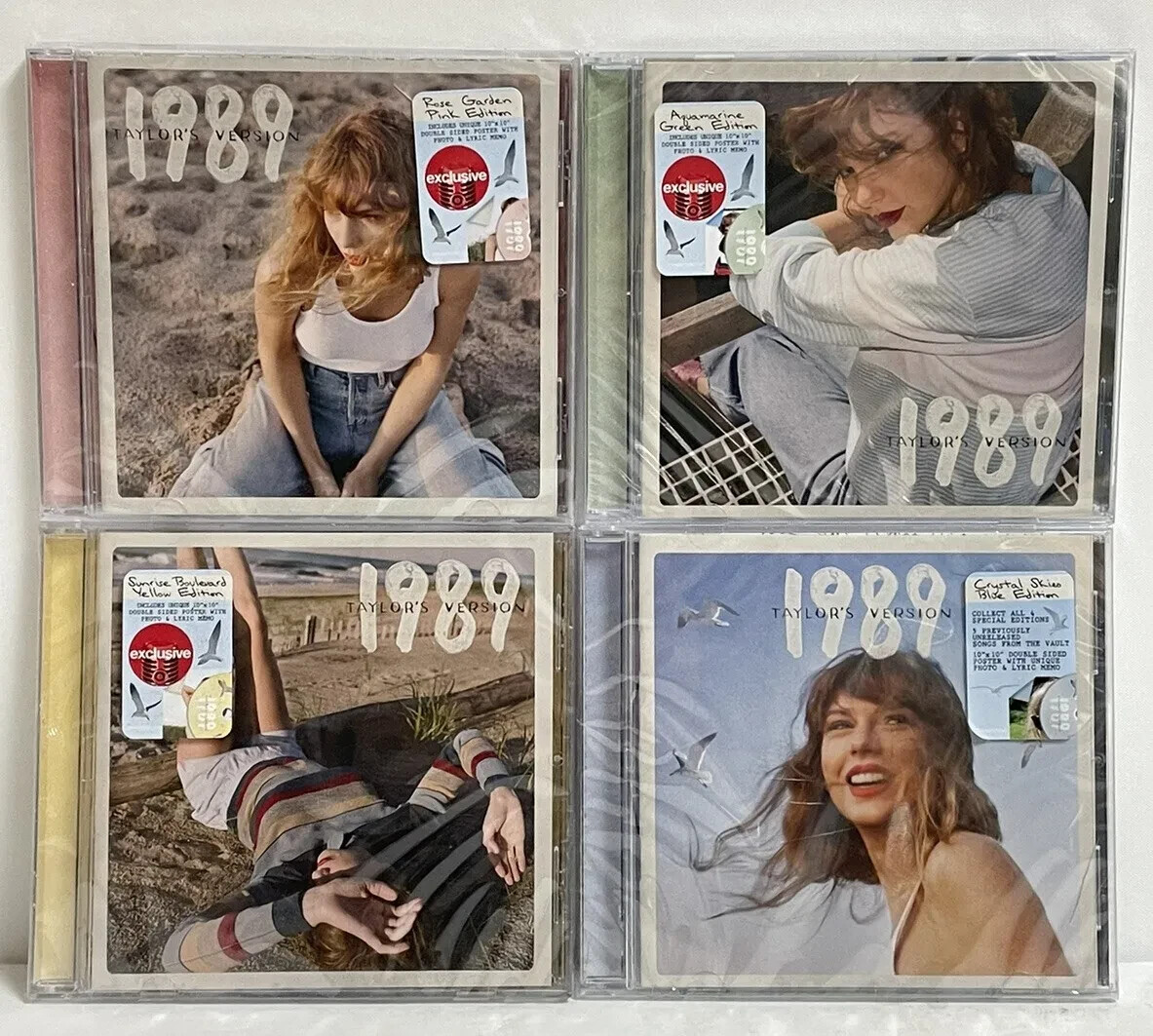 TAYLOR SWIFT 1989 Taylor's Version 4 Deluxe CD Set NEW (CRACKED CASES ...