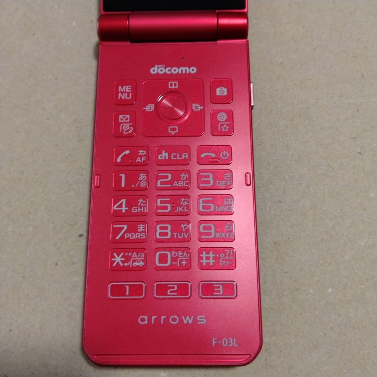Fujitsu arrows Keitai F-03L Docomo SIM unlocked Red Android flip phone ...