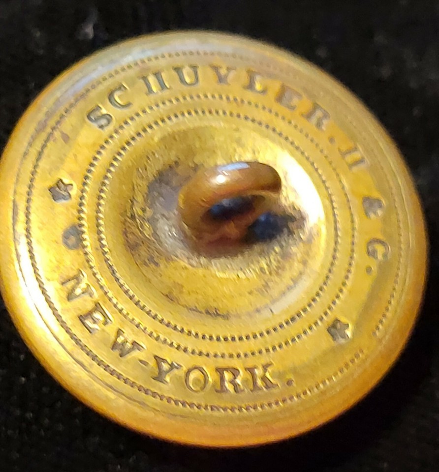 CIVIL WAR CONFEDERATE STATE OF ALABAMA STAFF OFFICER'S BUTTON ALBERT ...