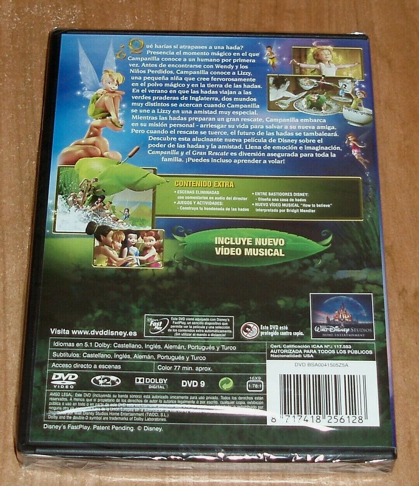 Tinkerbell Y The Great Rescue (Tinker Bell) DVD Disney New Sealed R2 | eBay