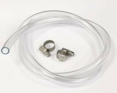 Oil Tank Sight Gauge Tube PVC - 9.6mm id x 15.7mm od approx + 2 S/S ...