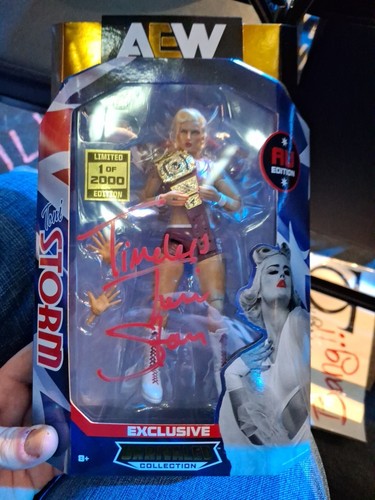 New AEW Unrivaled Toni Storm Grand Slam Figure Limited 1 of 2000 SIGNED ...