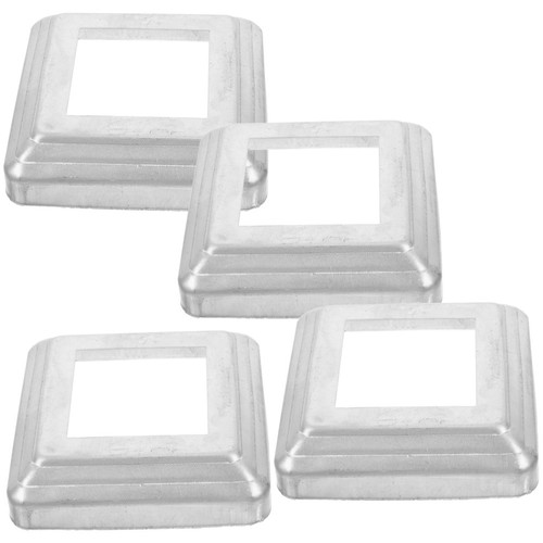 4 Pcs Rail Post Base Cover Outdoor Column Wraps Decorative Fence Caps ...