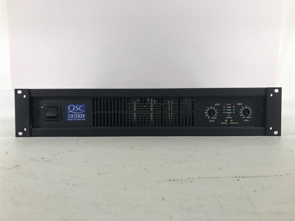 QSC CX1202V Professional Power Amplifier 2-CH 70 VOLT | eBay