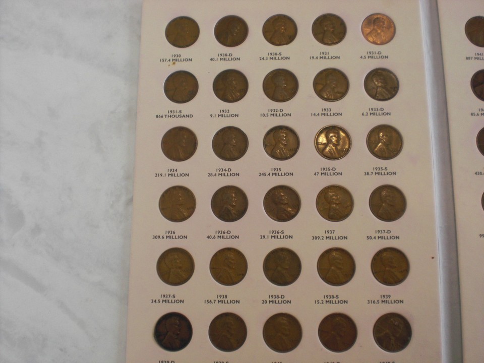 Complete Lincoln Head Cent Collection 1909-58 • Only missing 1909 s VDB ...