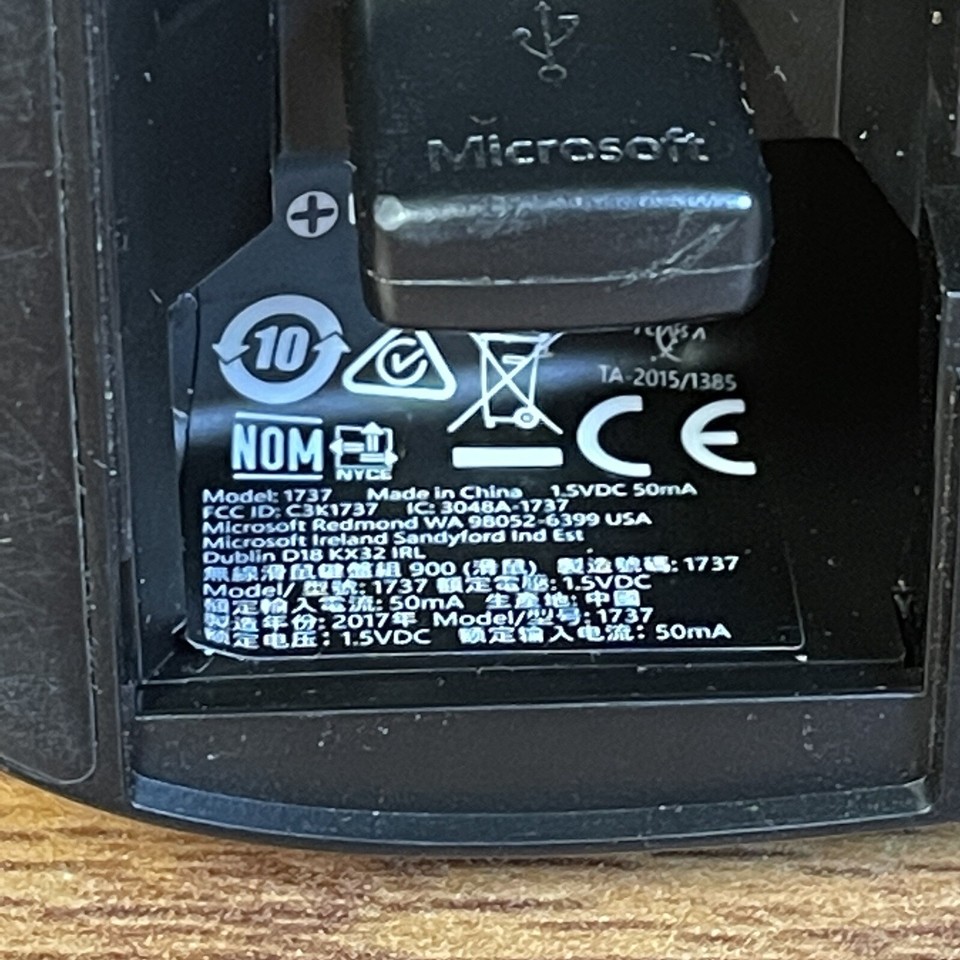 Microsoft 1737 Wireless Bluetooth Mouse w/ Receiver | eBay