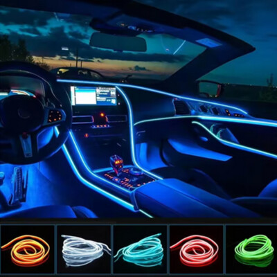 2m Car Interior Wire Strip Light LED Lamp Atmosphere Lighting ...