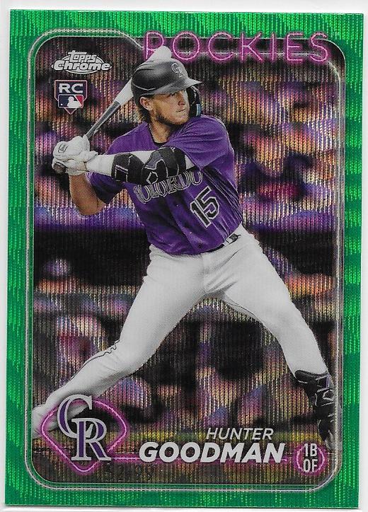 2024 Topps Chrome - Hunter Goodman #99 Green Refractor /99 (RC) for ...