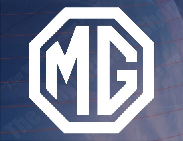 Car Sticker MG Logo Classic Bumper Window Boot Door Decal Ideal for ZR ...