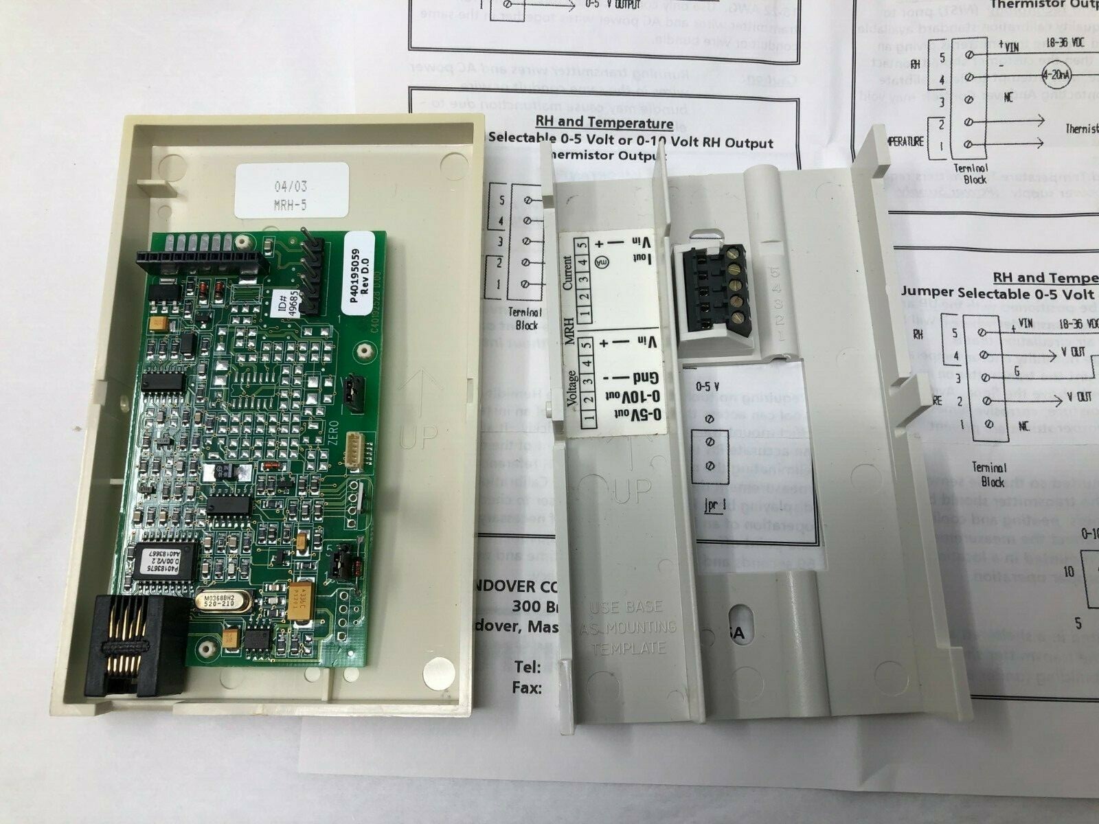 Andover Controls 01-6013-058 Room 3% Relative Humidity Sensor | eBay
