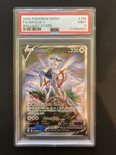 PSA 9 Mint Arceus V Brilliant Stars 166/172 Alt Art Rare Pokemon Card ...