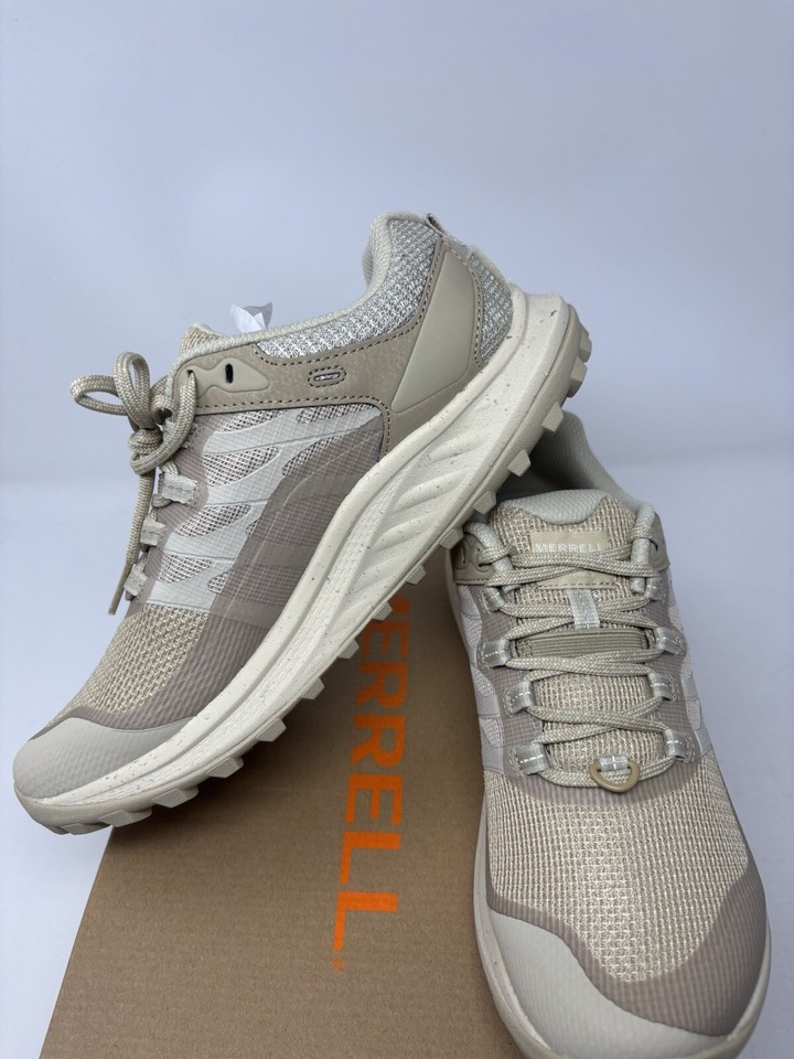 Merrell Antora 3 Beige Trail Lace Up Athletic Running Shoes J500448 ...