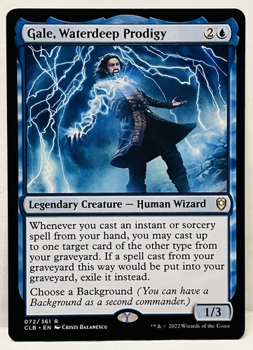 Gale, Waterdeep Prodigy-#72-[Commander Legends:Battle for Baldur's Gate ...
