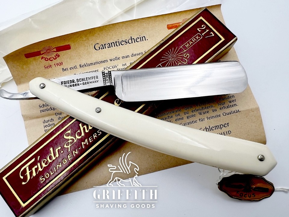 Unused NOS Friedrich Schlemper FOCUS Solingen Straight Razor - New ...