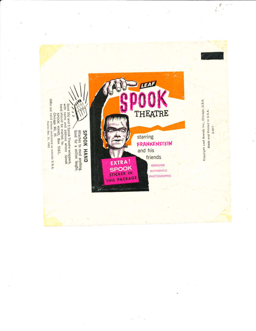 Leaf Spook Theater Wrapper (spook hand promo) | eBay