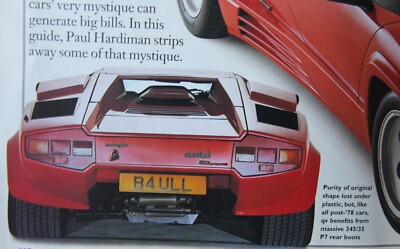 Original LAMBORGHINI COUNTACH, 2001 CSC Best Buy magazine article | eBay UK