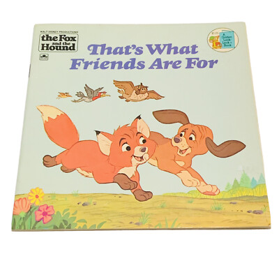 Little Golden Book Fox And The Hound Thats What Friends Are For Book | eBay