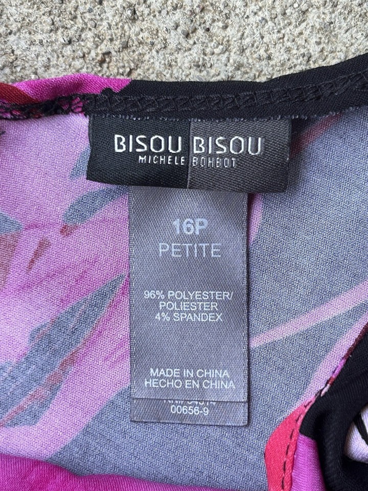 bisou bisou dress 16p Floral Sleeveless Short Pink,black,red | eBay