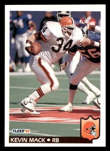 1992 Fleer #72 Kevin Mack Cleveland Browns | eBay
