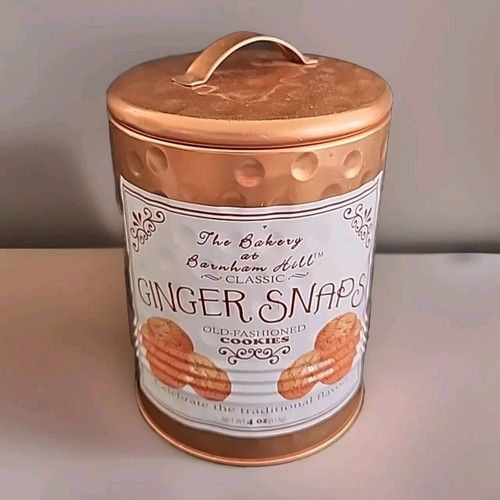 Vintage Hill Ginger Snaps Bakery Dimpled metal design Cookies Tin | eBay