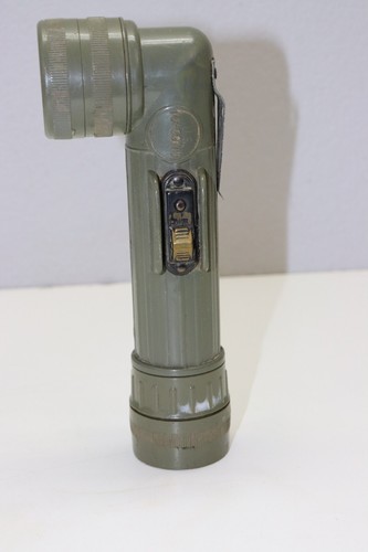Vietnam era US military od plastic angle flashlight mx-991/u w 8 lenses ...
