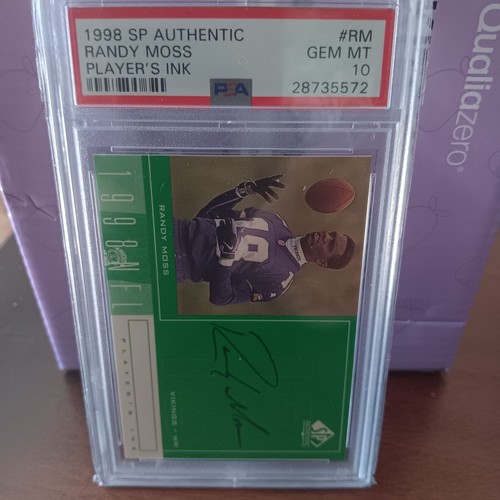 RANDY MOSS PSA 10 1998 UD SP AUTHENTIC ROOKIE PLAYER’S INK AUTO HOF RC ...