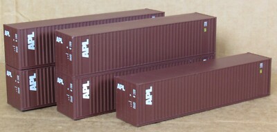 Walthers 933-1702 APL 40' Container 5-PACK HO-Scale LN | eBay