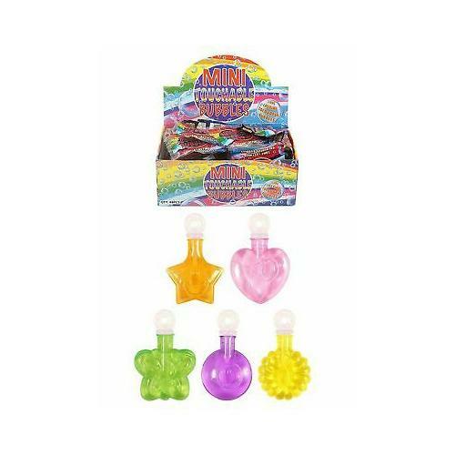 18 x New Pack of Mini Touchable Bubbles Childrens Party Blow & Catch ...