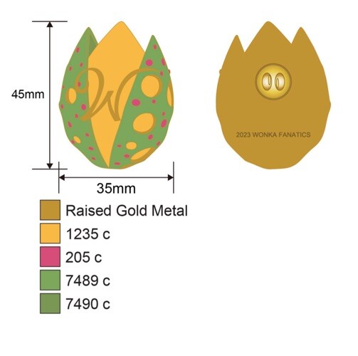 WONKA Hover-Choc Pin Badge - Rare | eBay