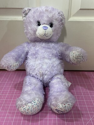 Build a Bear iCarly Purple 16" with Glitter Lavender Plush Bear Stuffed ...