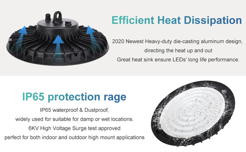 20Pack 300W UFO Led High Bay Light Commercial Warehouse Factory Light ...