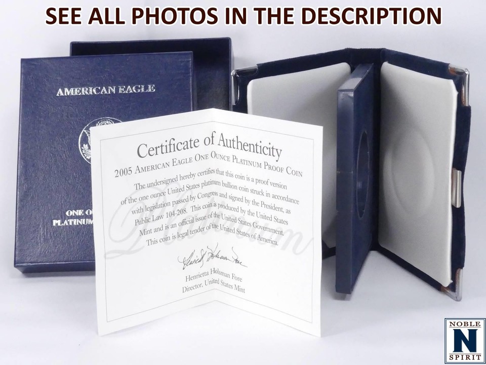 NobleSpirit 6x US Mint Presentation Cases for American Eagles ...