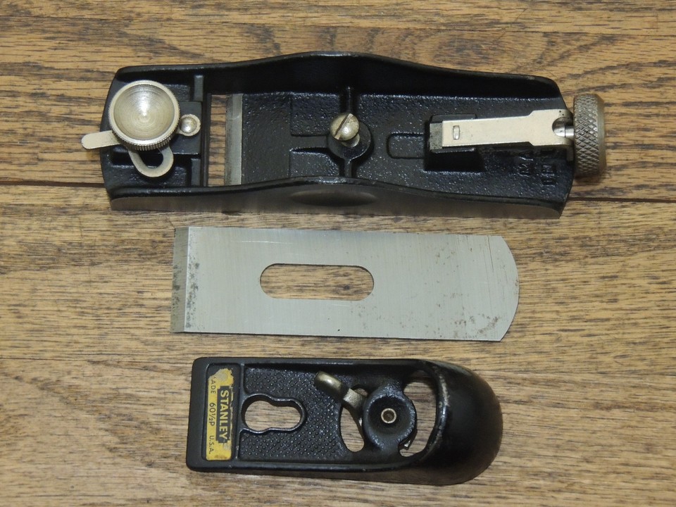 LITTLE USED STANLEY USA No. 60 ½P LOW ANGLE ADJUSTABLE BLOCK PLANE ...