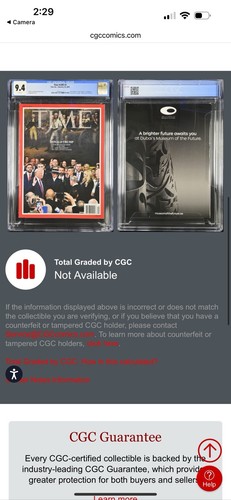 DONALD TRUMP TIME Magazine INAUGURATION - Graded CGC 9.4 1/1 Ever ...