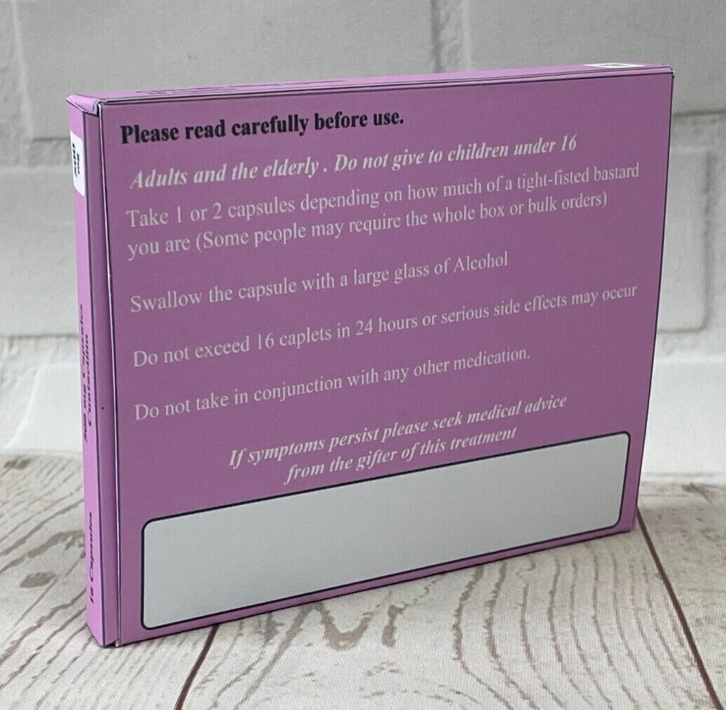 ADULT Joke Prank Pill Medication Box Present gift Fool's trick funny ...