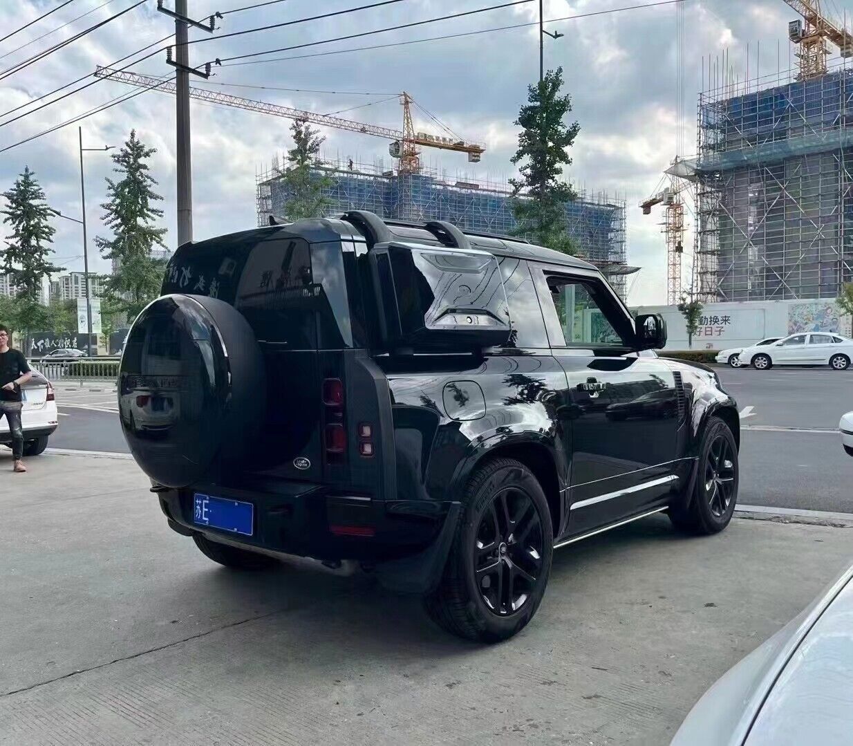 2PC Front Rear Bumpers Cover Fits for LR Defender 110 90 L851 L663 2020 ...