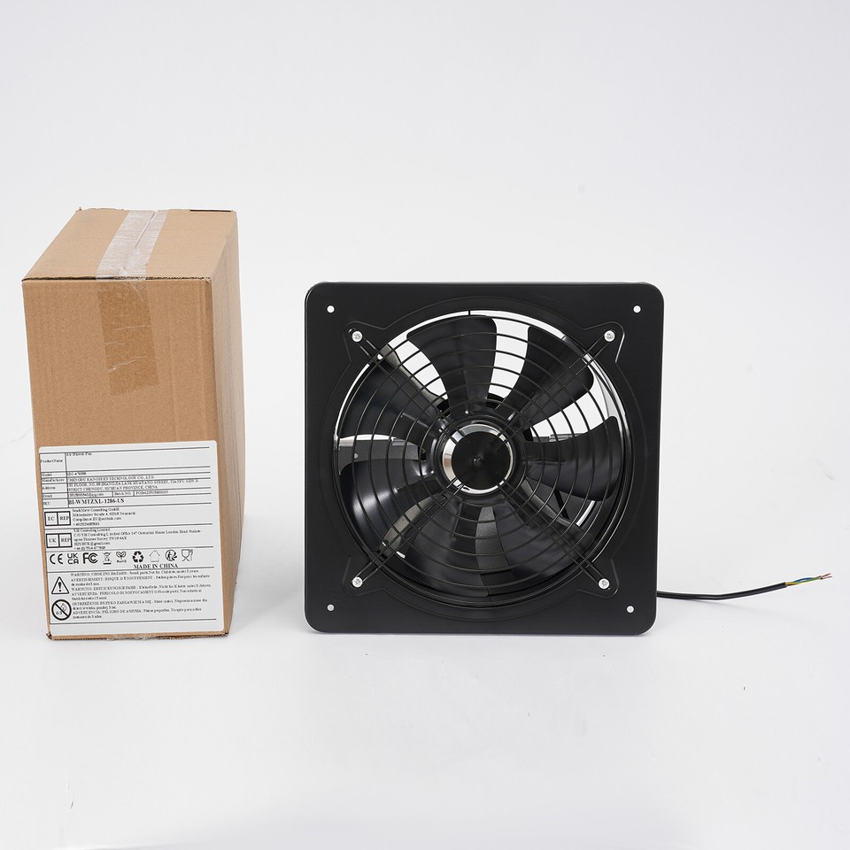 12 inches Industrial Ventilation Extractor Fan Axial Exhaust Blower ...