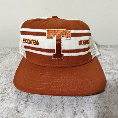 Vintage UT Austin Longhorns Snapback Mesh Trucker Hat L University of ...