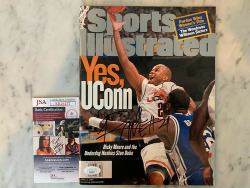 Ricky Moore Signed Sports Illustrated Magazine Autographed UCONN JSA | eBay