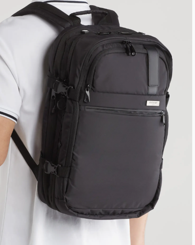 Duchamp London Expandable Travel Black Backpack Personal Item / Carry ...