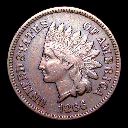 1866/6 Indian Cent Penny ---- Nice Coin ---- #358D | eBay